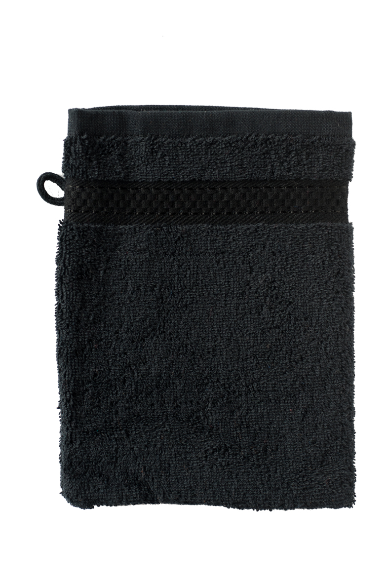 Waschlappen Silke Premium schwarz | 16x21 cm | Handtuch & Co
